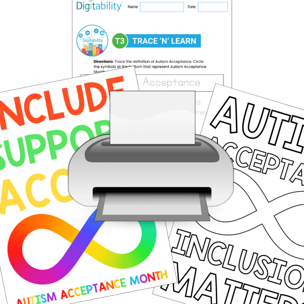 Digitability Free Resource | Autism Acceptance | Digitability