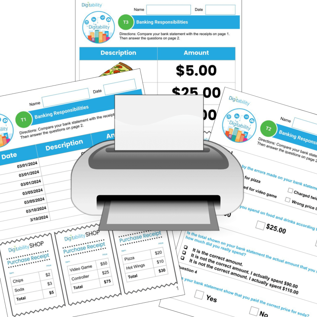 Digitability Free Resource | Banking Responsibilities | Digitability