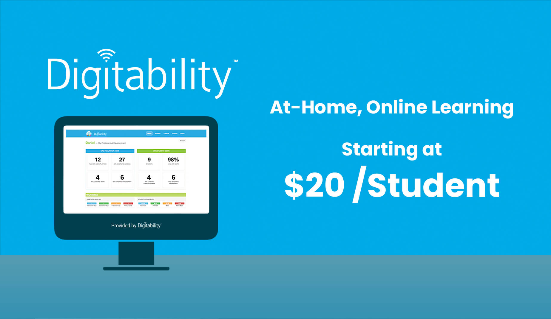 At-Home, Online Learning Starting at $20 /Student | Digitability