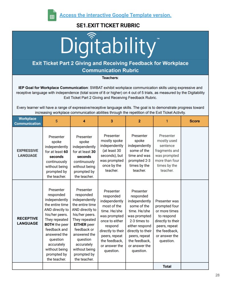 Differentiation in Exit Ticket Part 2 | Digitability