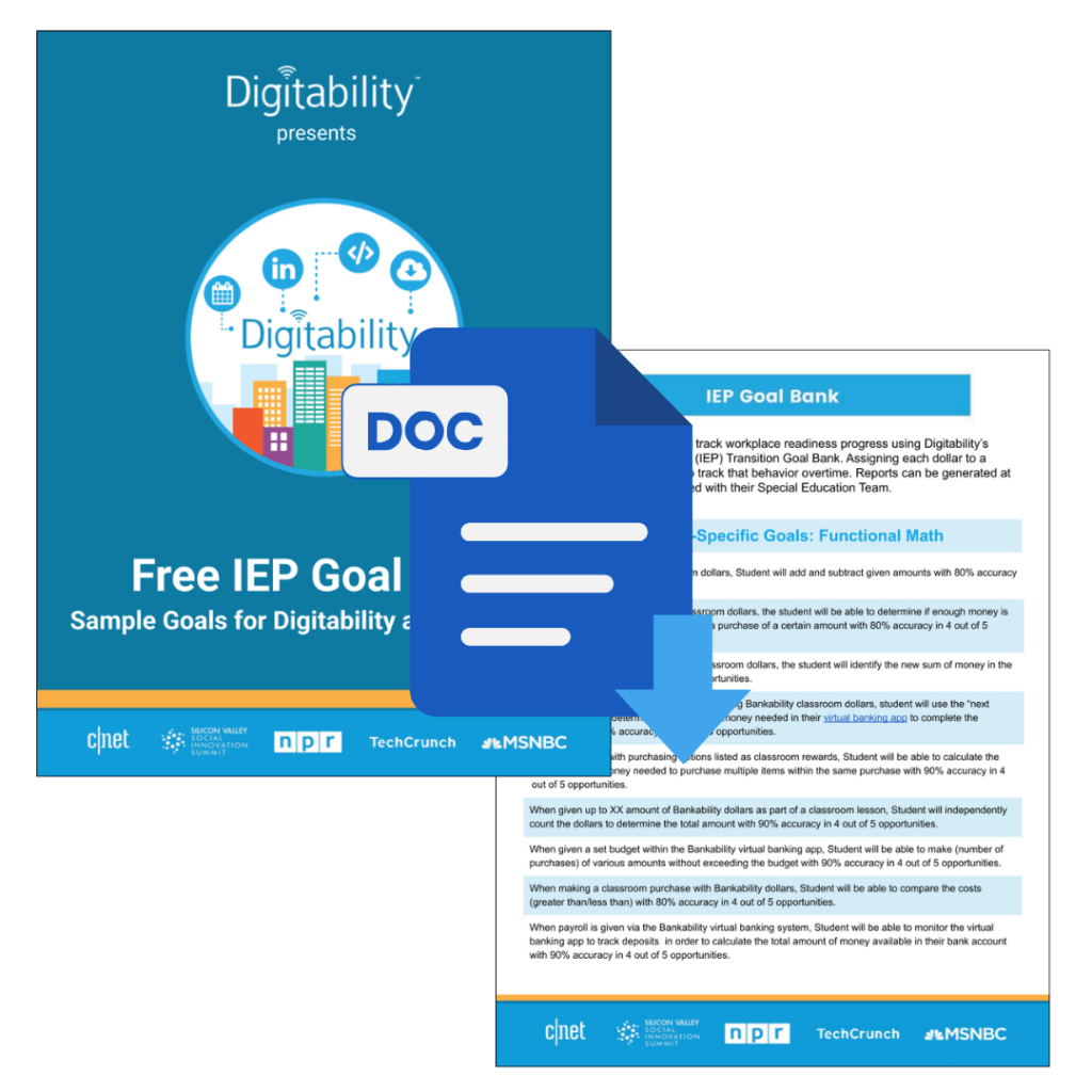 Free IEP Goal Bank Examples for Students with Autism from Digitability ...