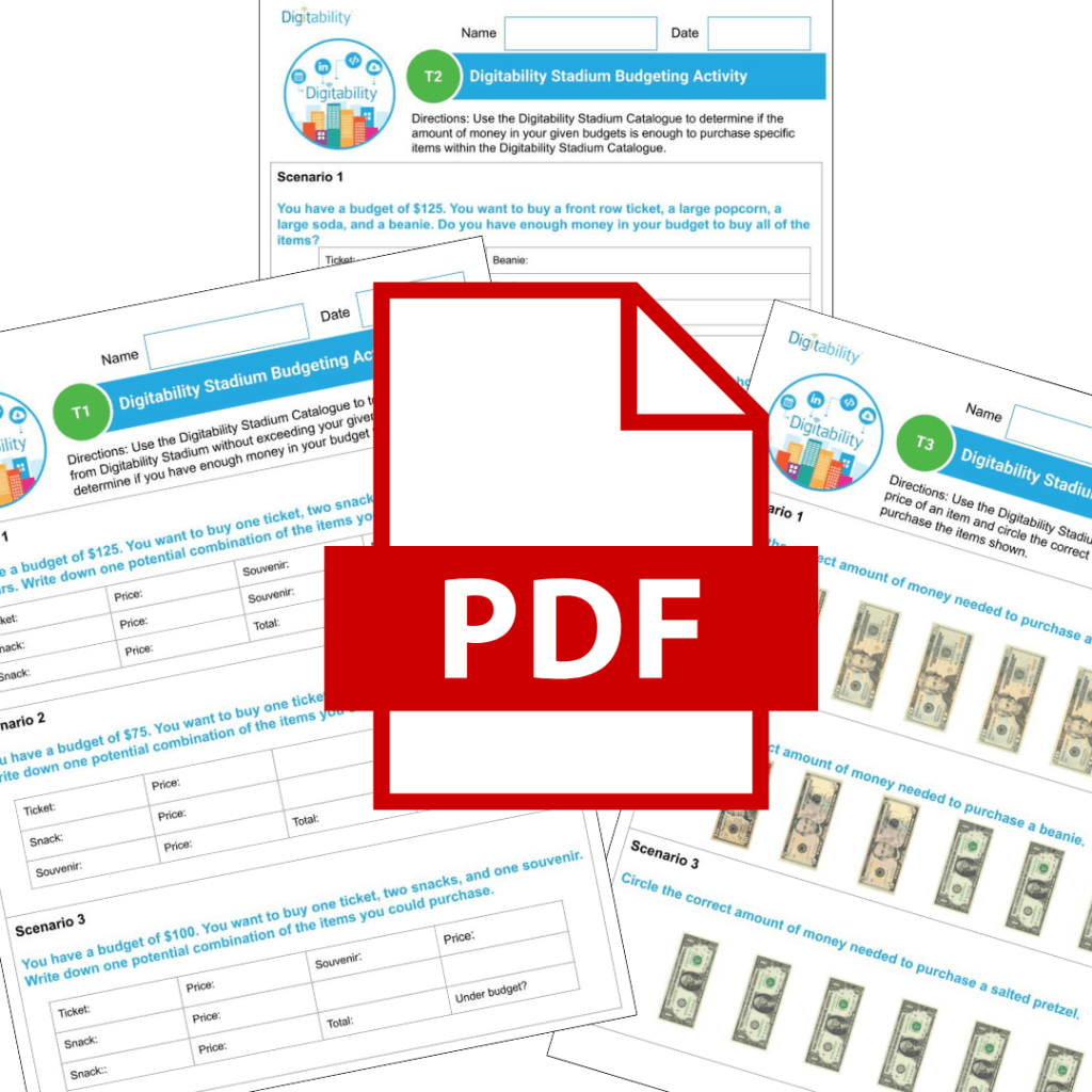 Digitability Free Resource | March Madness Math Activity | Digitability