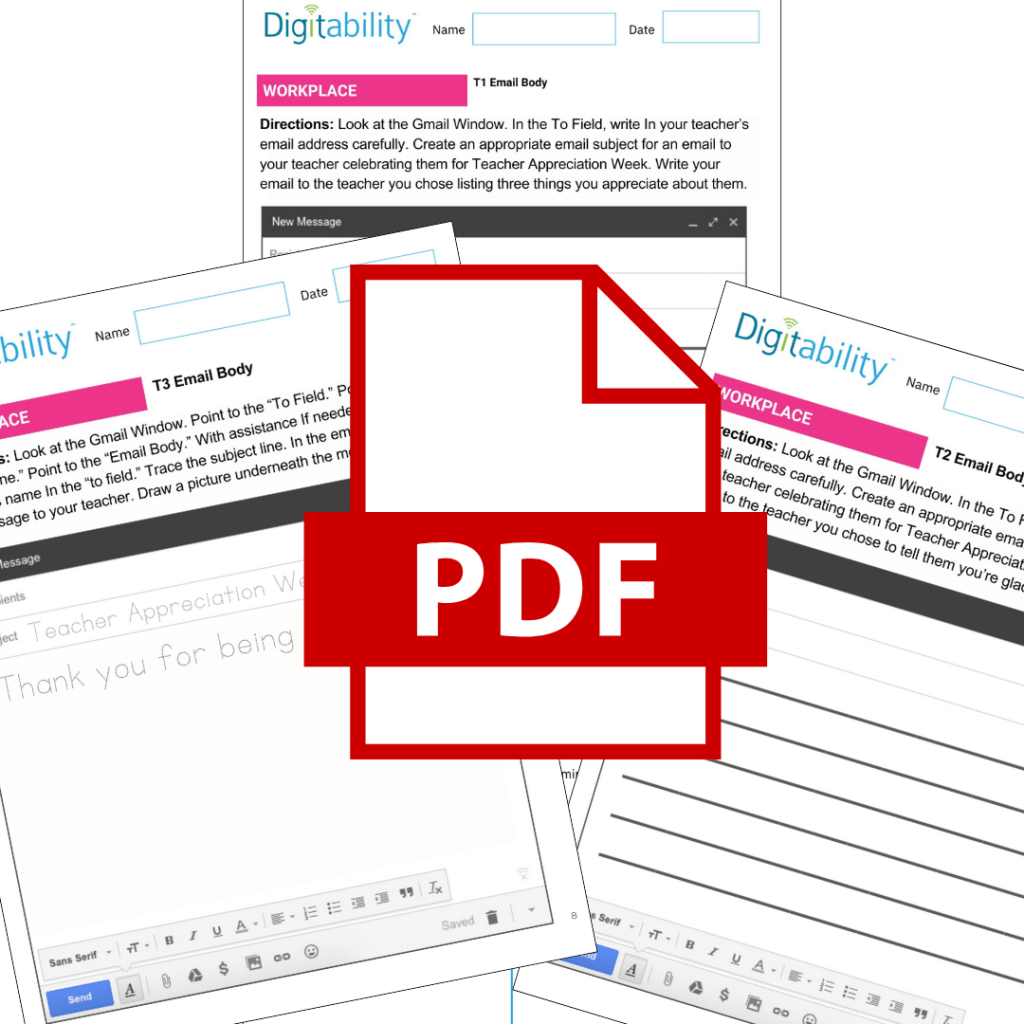 Digitability Free Resource | Teacher Appreciation Email Lesson | Digitability