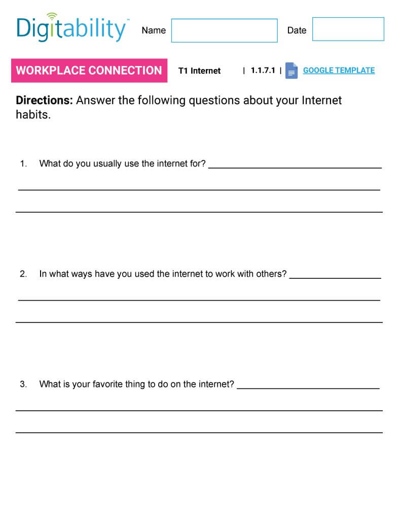Differentiation in the Workplace Connections Activity | Digitability