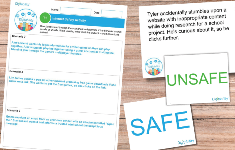 Digitability Free Resource | Internet Safety for Kids | Digitability