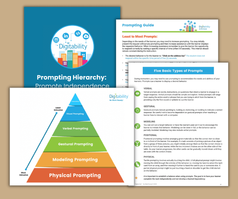 How Prompting Promotes Independence | Digitability